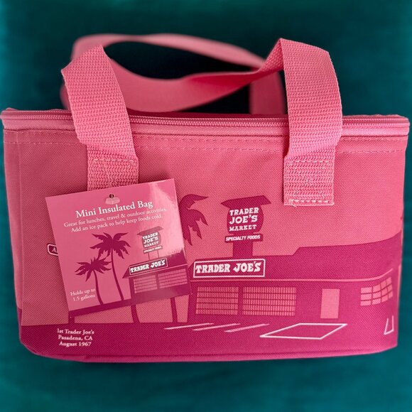 Trader Joe'S | Kitchen | Nwt Trader Joes Mini Cooler Bag Insulated With ...